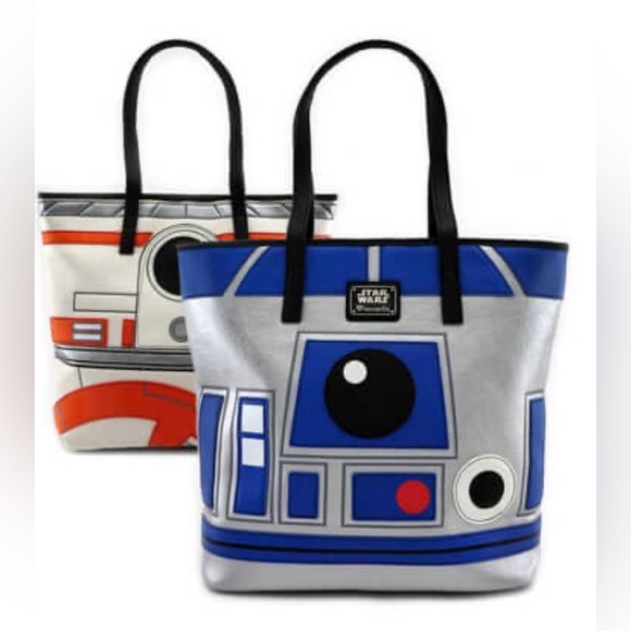 Loungefly | Bags | Loungefly Star Wars R2d2 And Bb8 Large Tote Bag ...